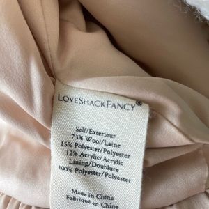 LoveShackFancy | Jackets & Coats | Loveshackfancy Jacket Winter White ...